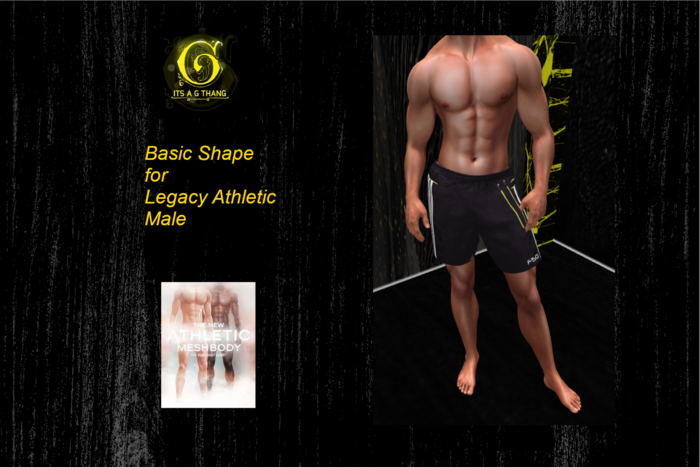 Second Life Marketplace - Basic Male Legacy Athletic Body Shape